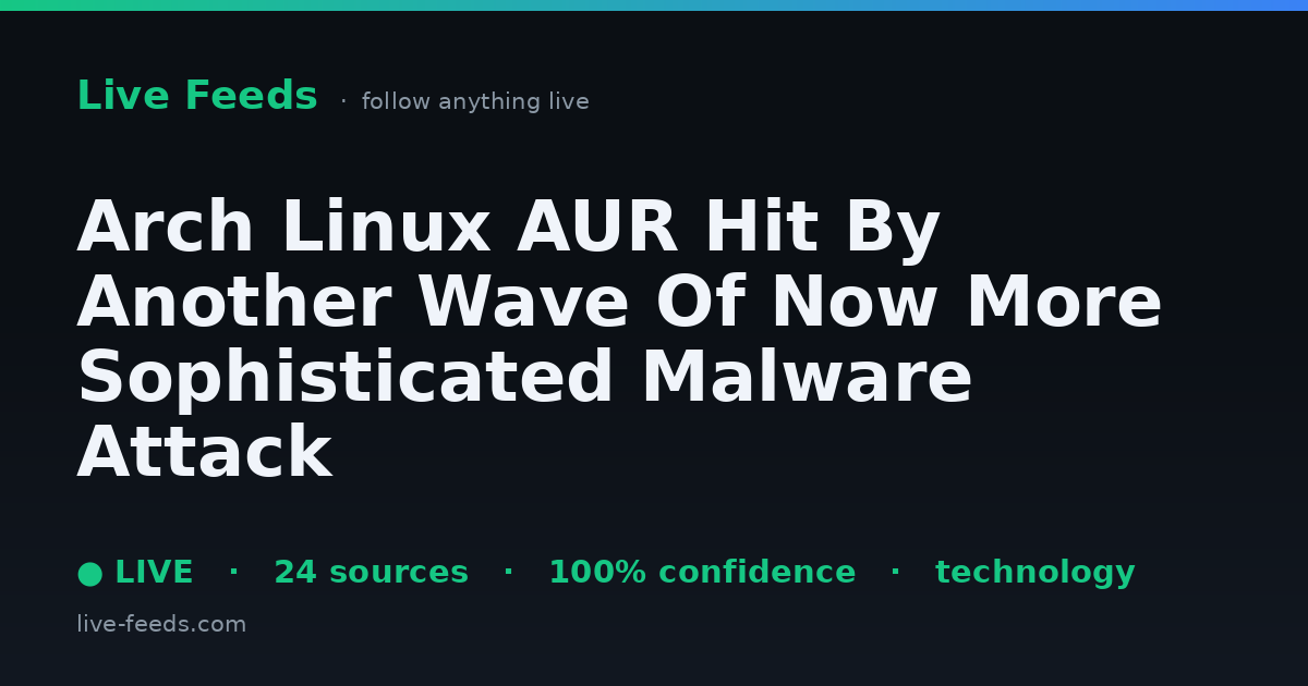 Arch Linux AUR Hit By Another Wave Of Now More Sophisticated Malware ...