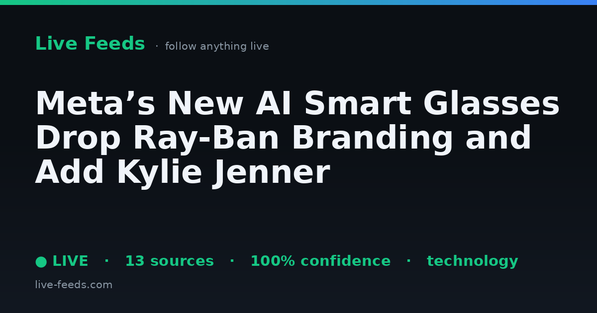 Meta’s New AI Smart Glasses Drop Ray-Ban Branding and Add Kylie Jenner ...